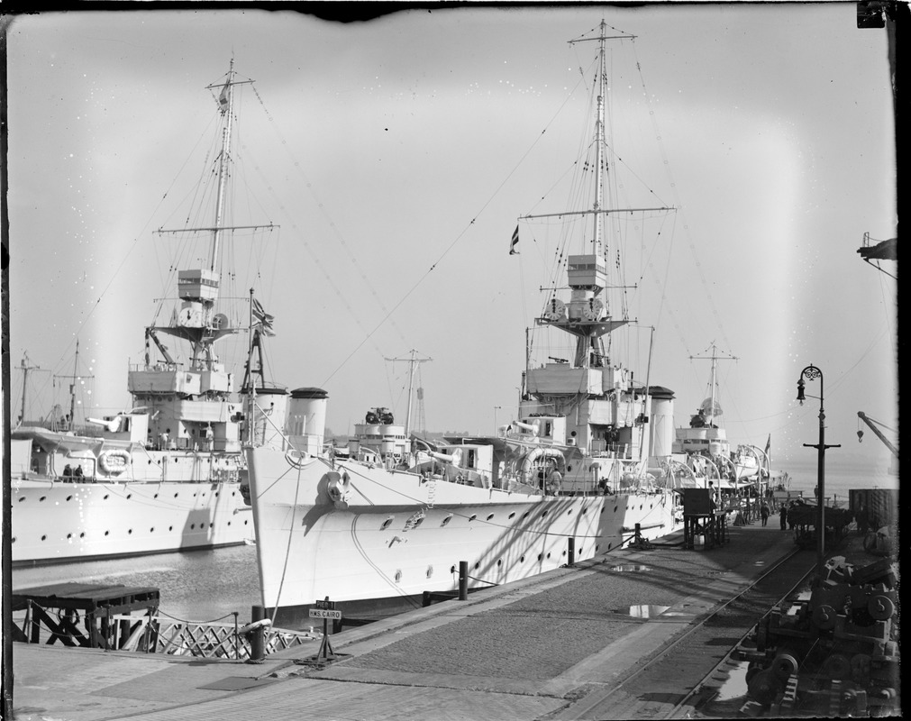 British Cruisers Cairo and Calcutta - Digital Commonwealth