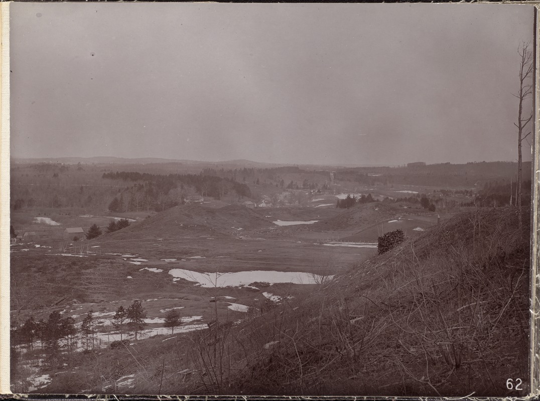 Wachusett Reservoir, South Clinton, northwesterly across the valley ...