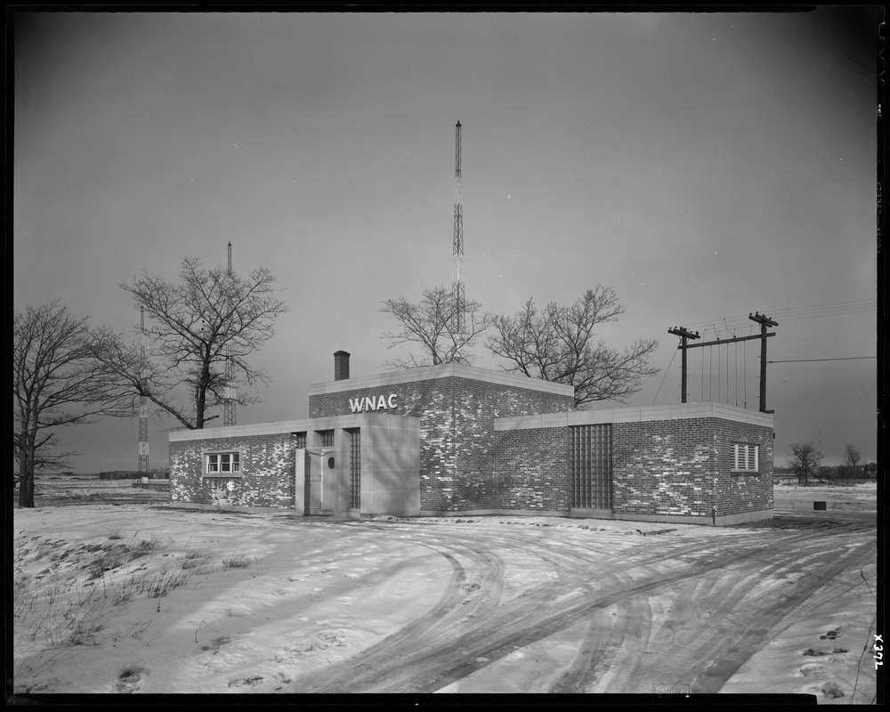 WNAC transmitter building - Digital Commonwealth