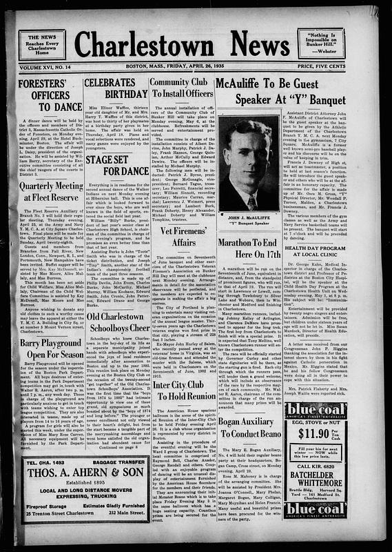 The Charlestown News. April 26, 1935 - Digital Commonwealth