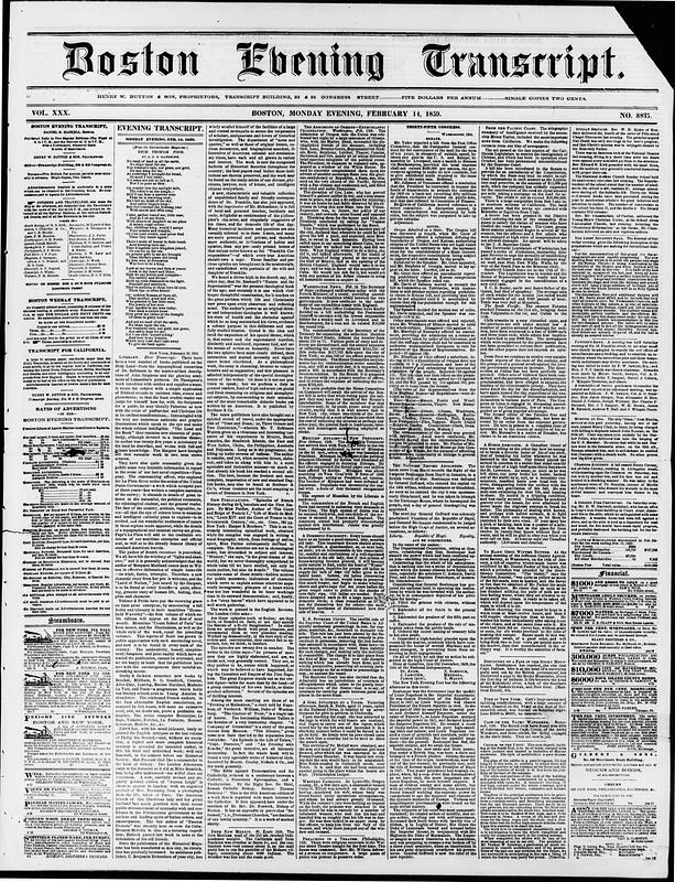 Boston Evening Transcript - Digital Commonwealth
