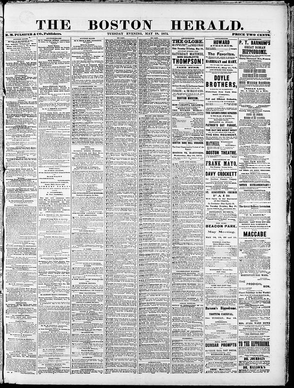 The Boston Herald. May 18, 1875 - Digital Commonwealth