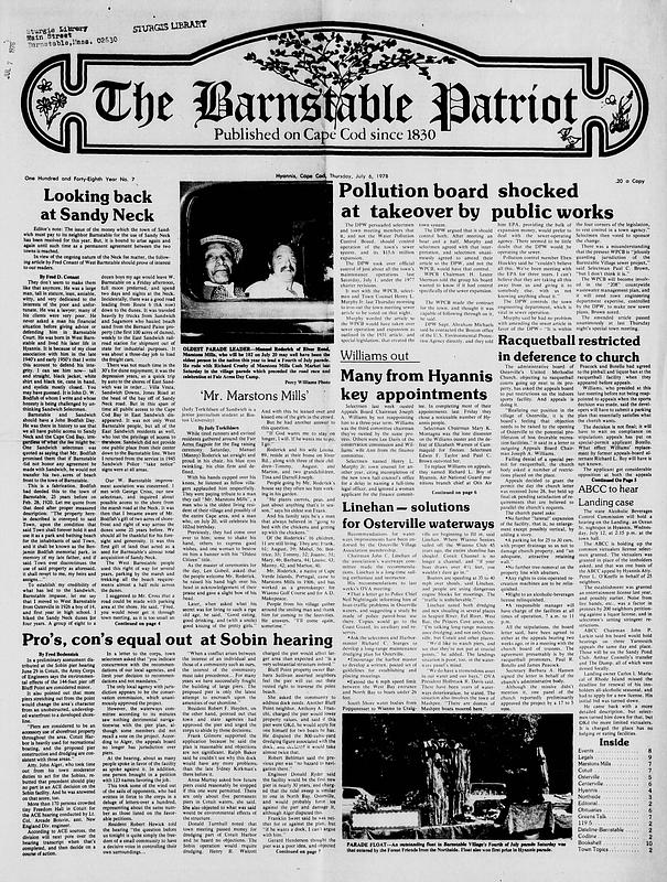 Barnstable Patriot. July 06, 1978 - Digital Commonwealth