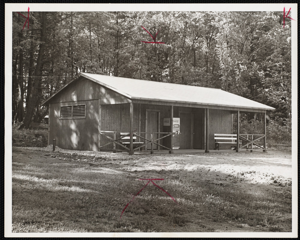 New Sandy Beach bath house - Digital Commonwealth