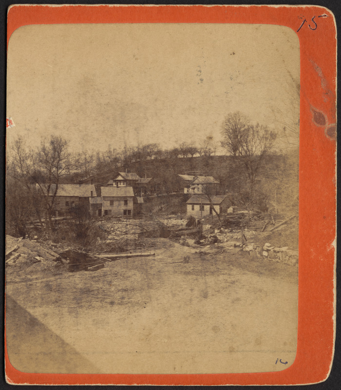 From May's lower mill, looking down stream - Digital Commonwealth