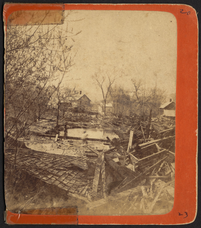 The Jam Back of Bostwick's Shoddy Mill - Digital Commonwealth