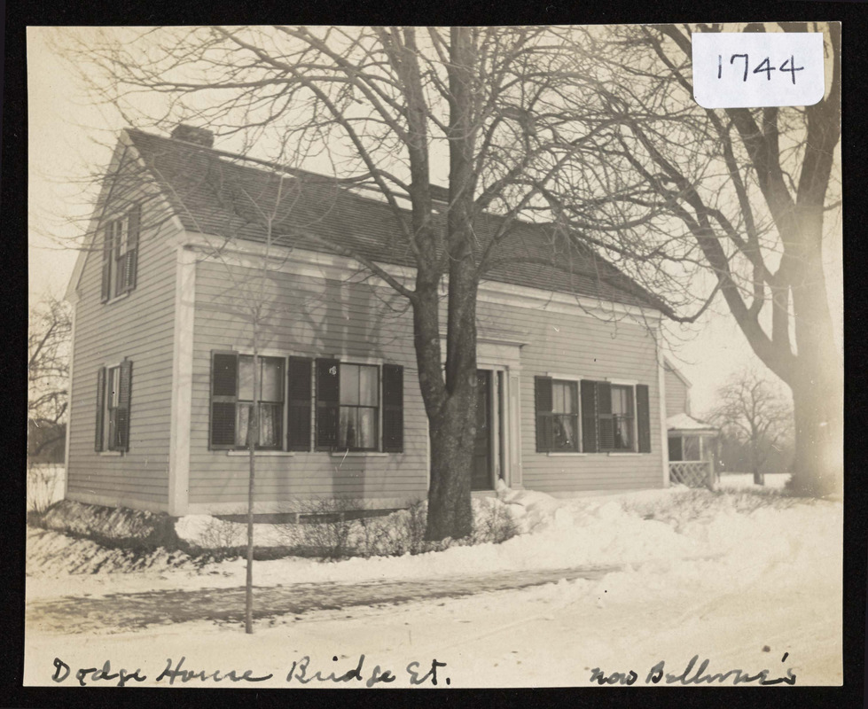 Old Dodge house, 14 Bridge Street, circa 1930's - Digital Commonwealth