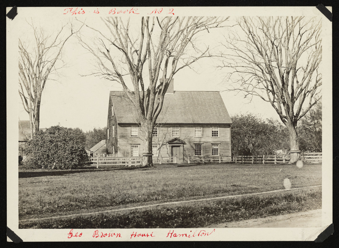The old George Brown house, Main Street, Hamilton, near the church ...