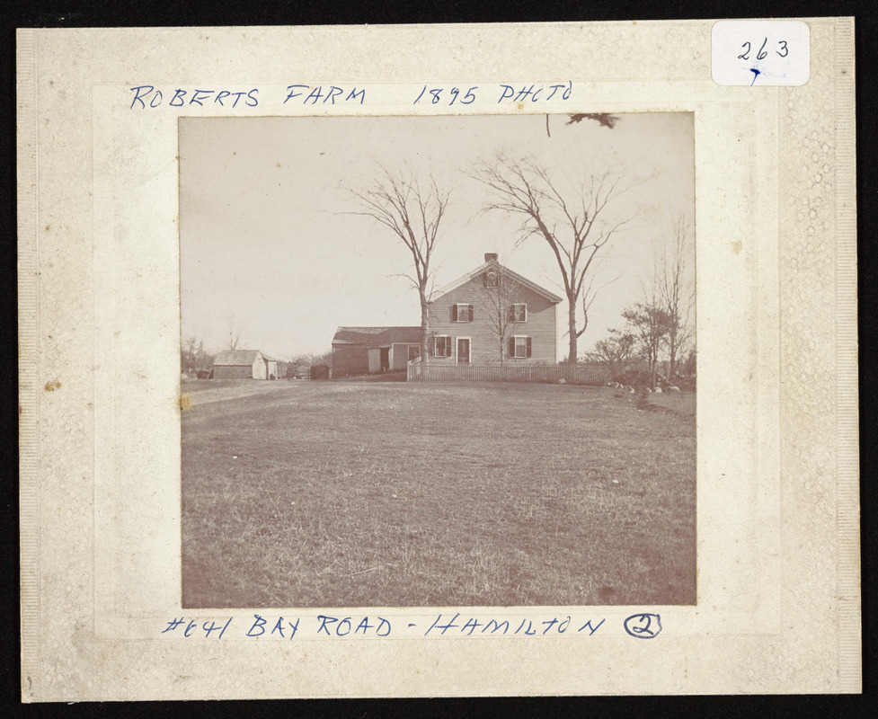 Roberts Farm, 641 Bay Road, Hamilton - Digital Commonwealth