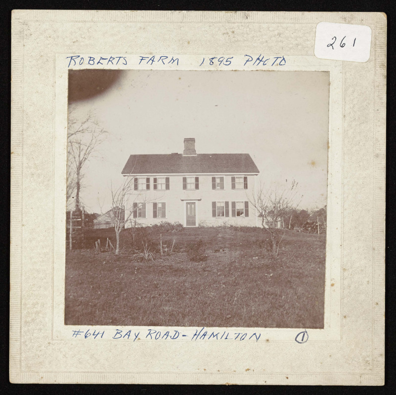 Roberts Farm, 1895, 641 Bay Road, Hamilton - Digital Commonwealth