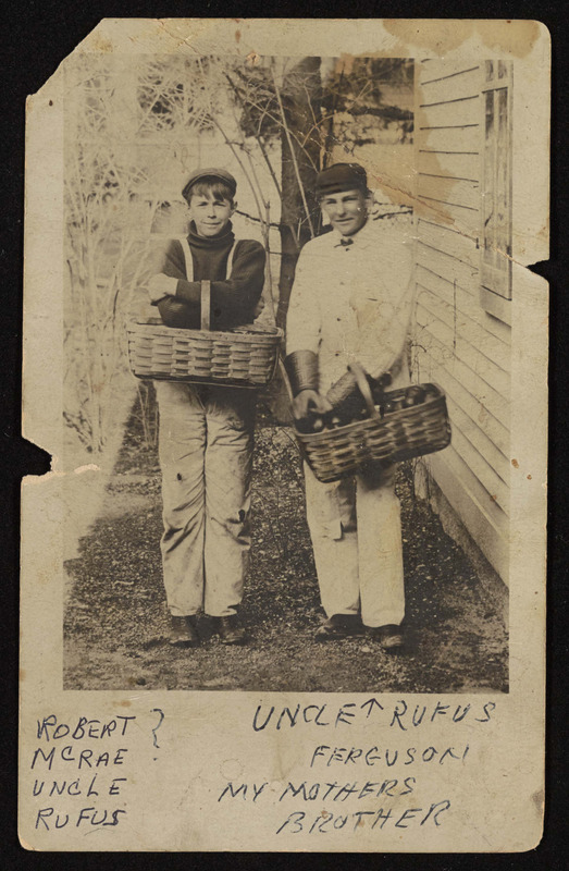 Robert McRae, Uncle Rufus Ferguson, my mother's brother - Digital ...