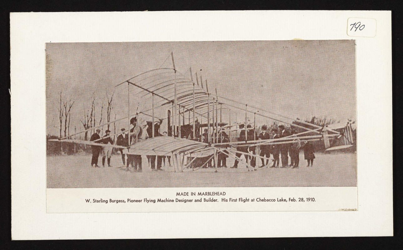 Made in Marblehead, W. Starling Burgess, pioneer flying machine ...