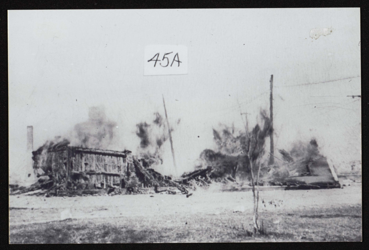 Showing the devastation of the March 1910 fire around Mill, Willow, and ...