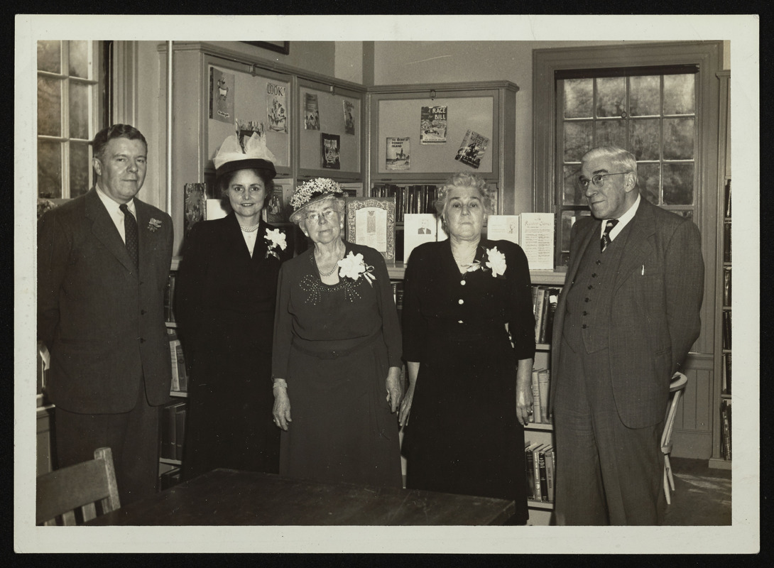 At opening of new library, town hall, Hamilton, Mass. - Digital ...