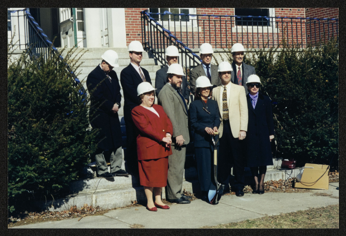 Doris Gallant, Alan Reid, state commission librarian, Scott Maddern ...