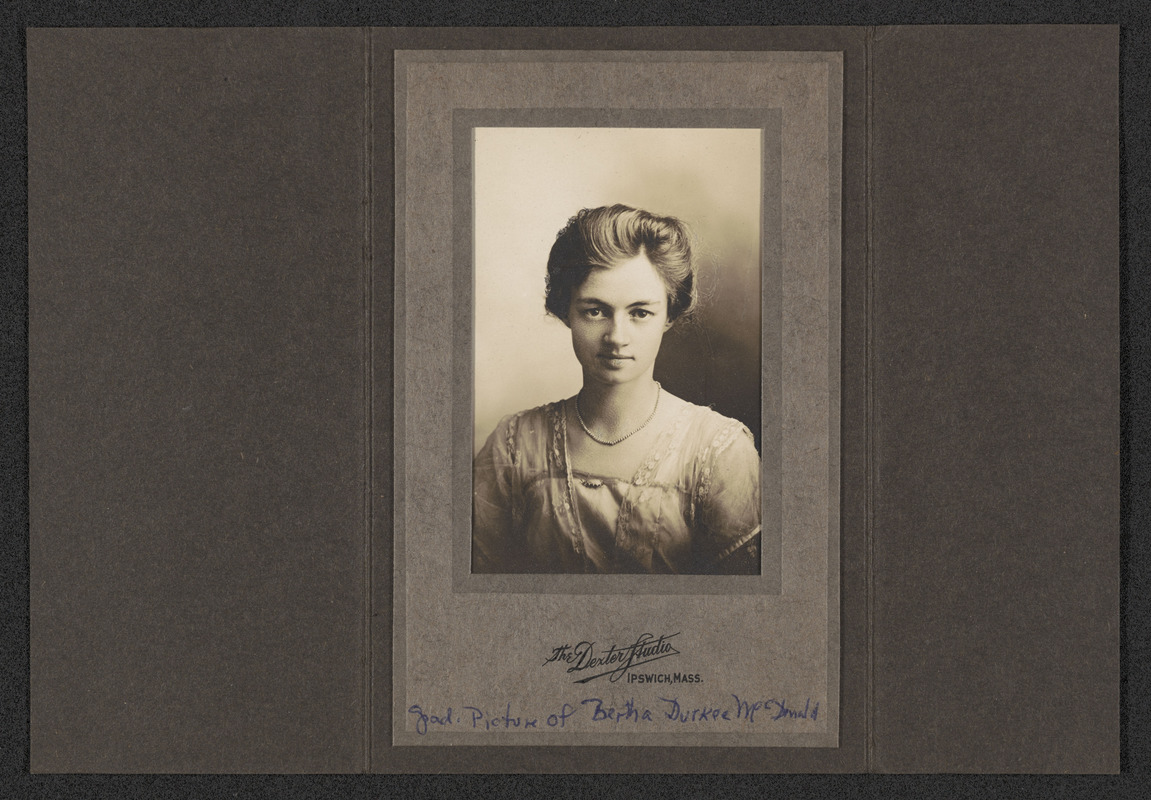 Good picture of Bertha Duskee MacDonald - Digital Commonwealth