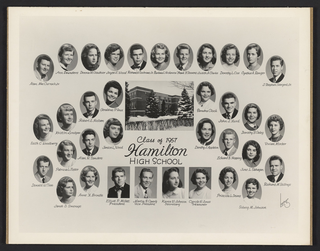 Class of 1957 Hamilton High School - Digital Commonwealth