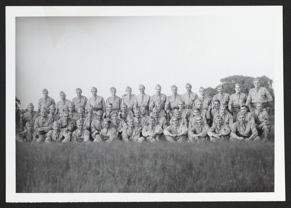 Company picture, 13 July 1944, 15th co. 24th inf. Mass. State Guard ...