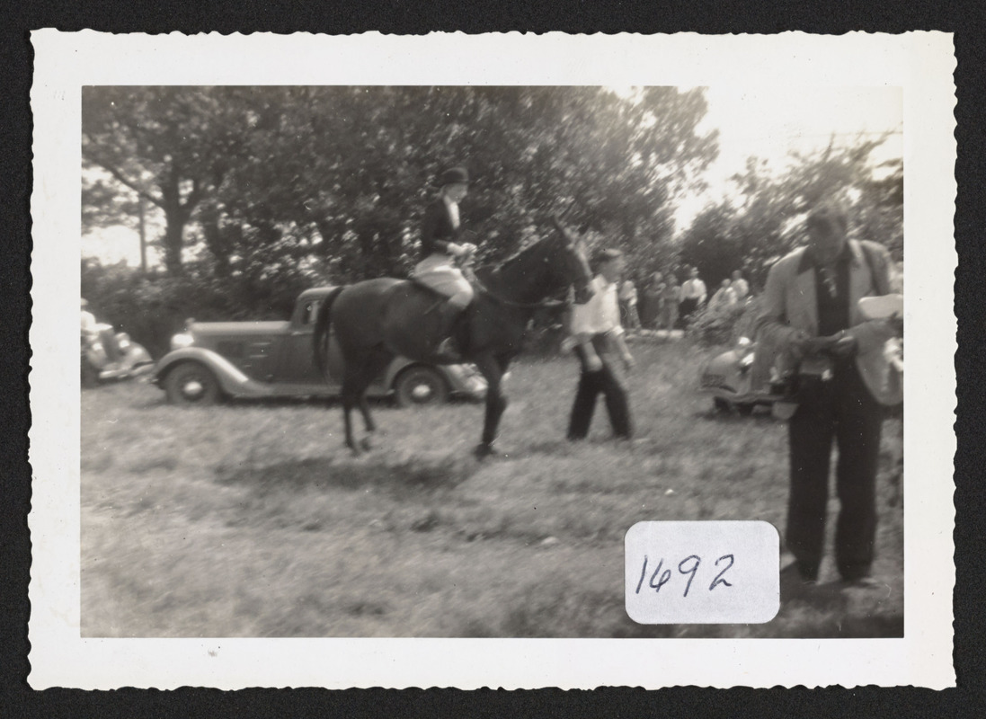 Lucy Cochrane, Myopia Horse Show, Labor Day, 1939 - Digital Commonwealth