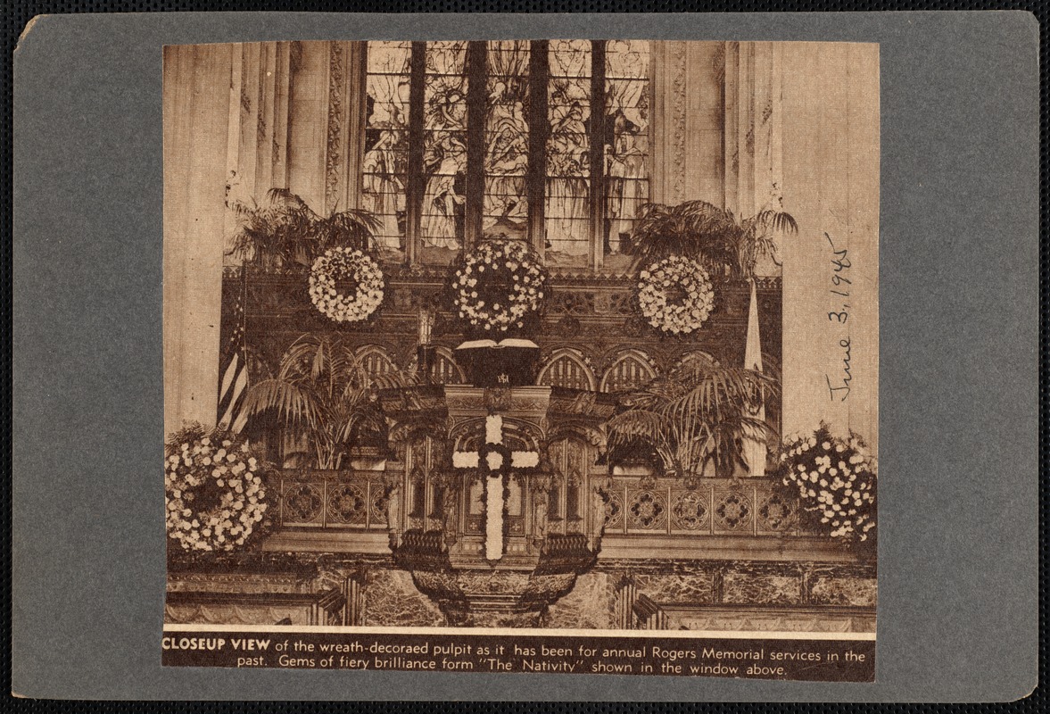 Nave and altar of Unitarian Memorial Church, Fairhaven, MA - Digital ...