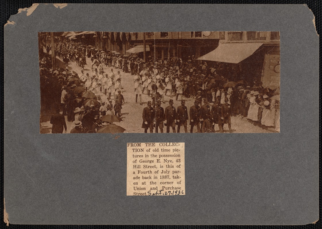 GAR Post 190, Civil War veterans parade - Digital Commonwealth