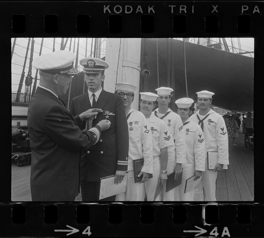 Rear Admiral Joseph C. Wylie, Lt. Donald May, Robert G. Lisi, Charles ...