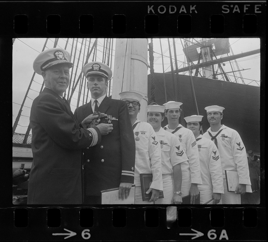 Rear Admiral Joseph C. Wylie, Lt. Donald May, Robert G. Lisi, Charles ...