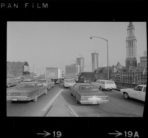 Traffic on Interstate 93, Boston - Digital Commonwealth
