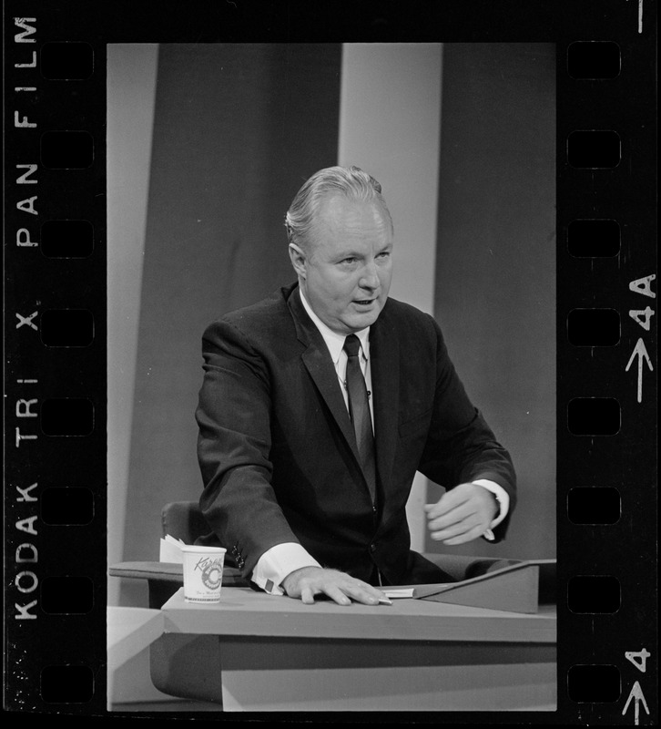 Boston Mayor John Collins during Democratic Senate primary debate ...