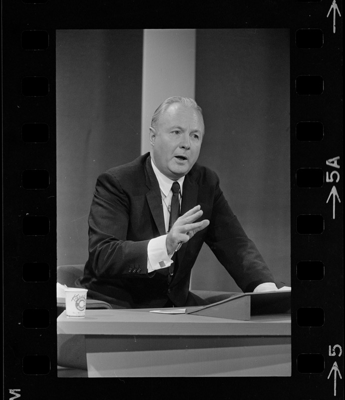 Boston Mayor John Collins during Democratic Senate primary debate ...
