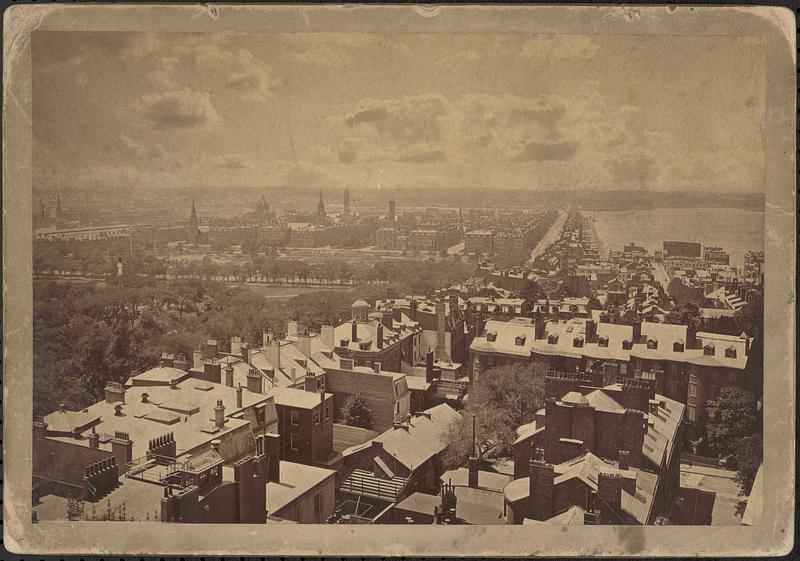 Back Bay, aerial photo taken from the State House - Digital Commonwealth