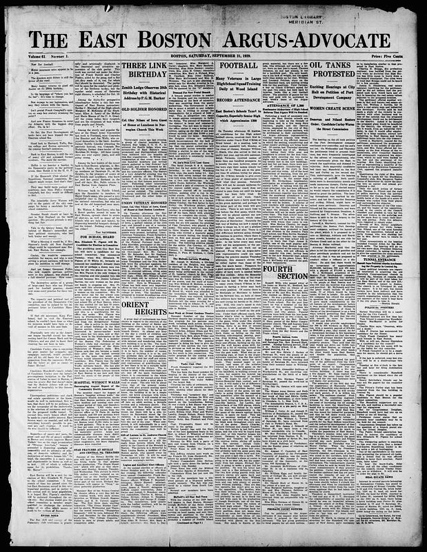 East Boston Argus-Advocate - Digital Commonwealth