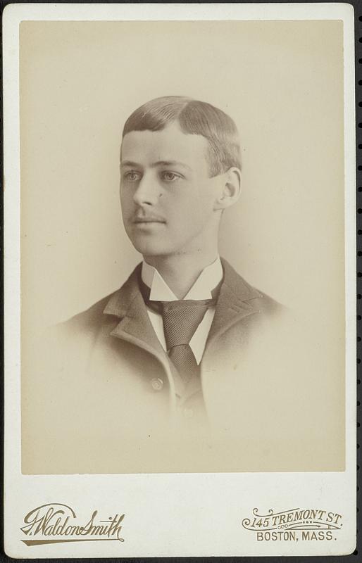 Boston Latin School 1891 Senior portrait, Frederick Stedman Snow ...