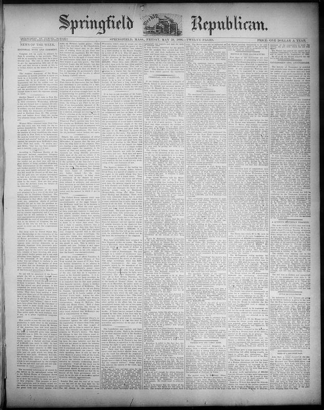 Springfield Weekly Republican - Digital Commonwealth