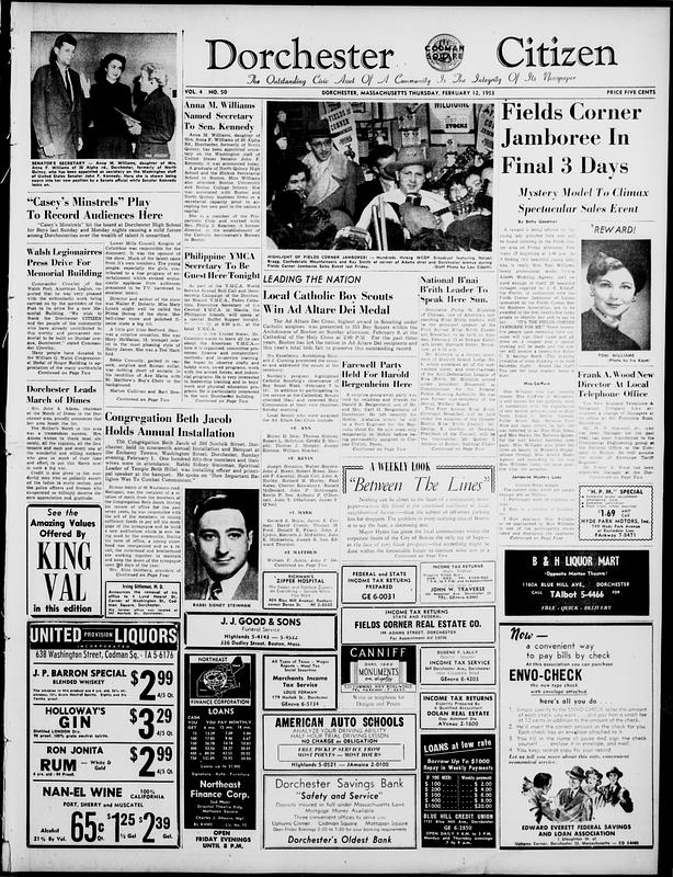 The Dorchester Citizen. February 12, 1953 - Digital Commonwealth