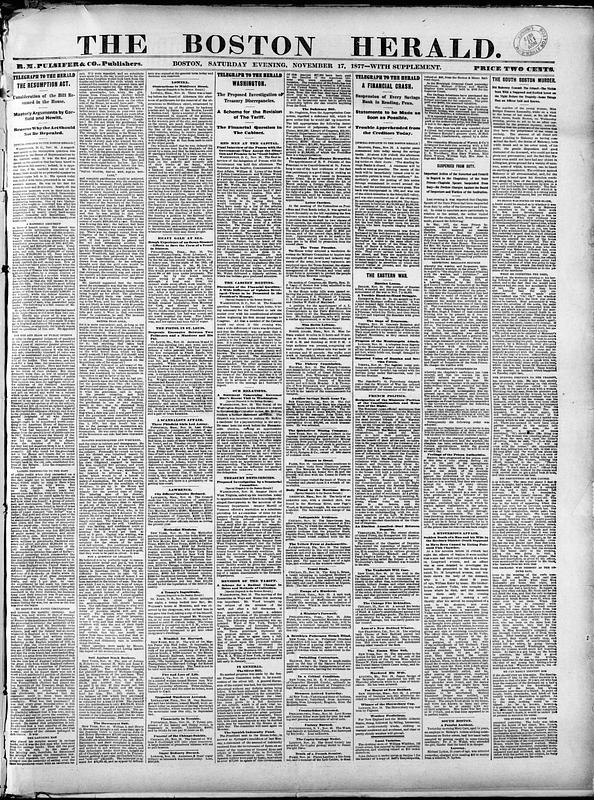 The Boston Herald. November 17, 1877 - Digital Commonwealth