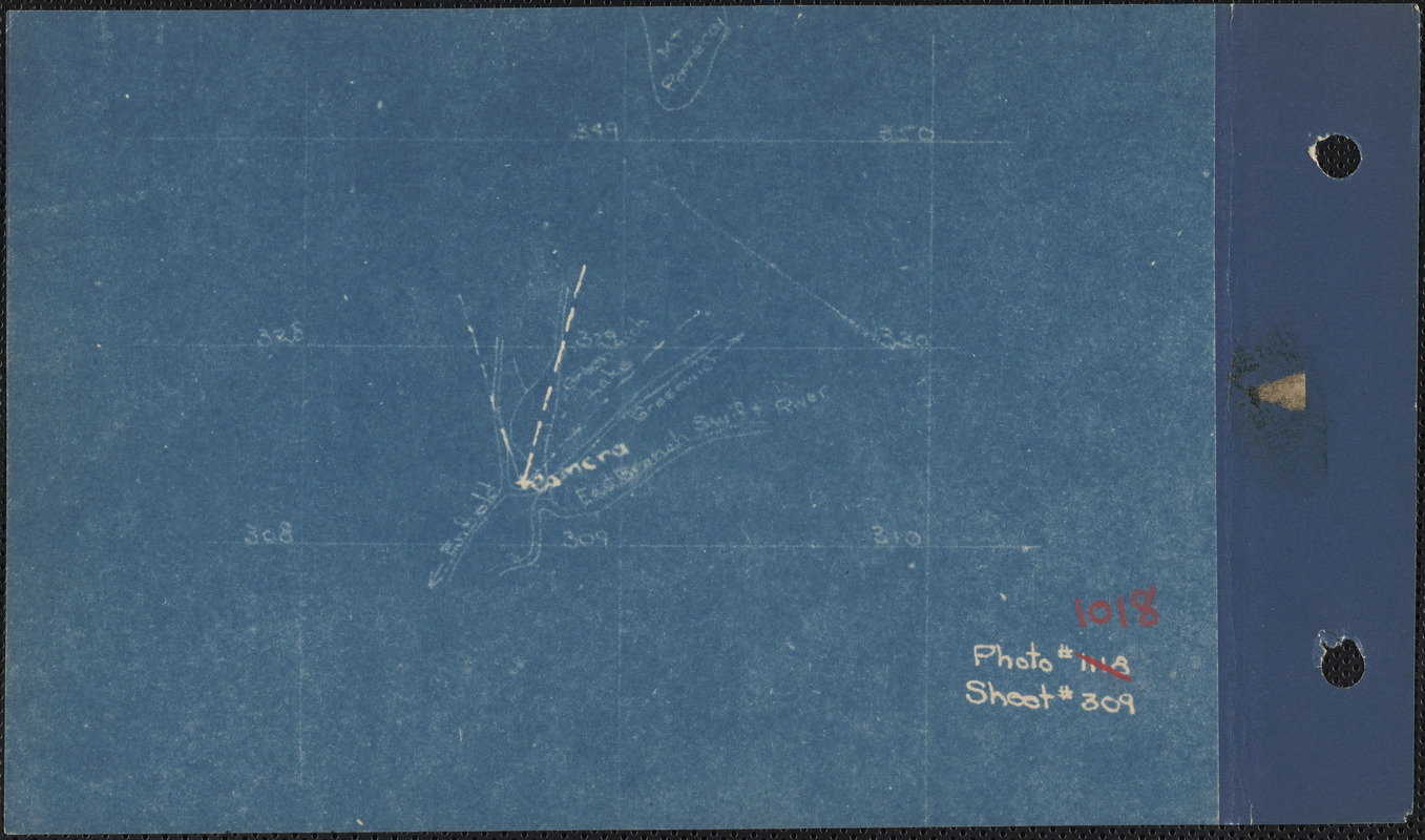 Sketch showing camera location and direction of view of Greenwich Lake ...