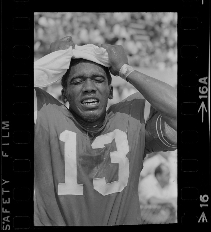 R. C. Gamble, Pats' standout sophomore running back, douses himself ...