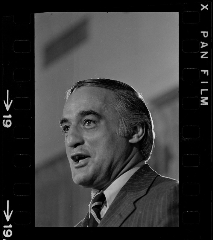 Francis X. Bellotti announcing his candidacy for governor of ...