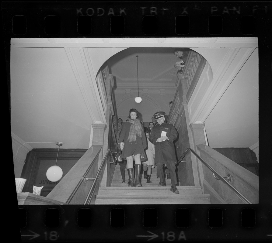 Sara Potter at Suffolk County Courthouse after being charged with ...