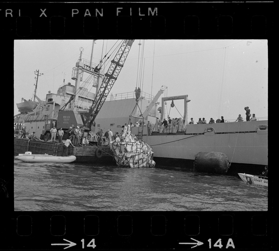 Web of supports holds $1.5 million research submarine Alvin as it is ...