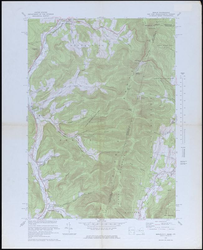 Berlin Quadrangle New York - Massachusetts - Vermont - Digital Commonwealth