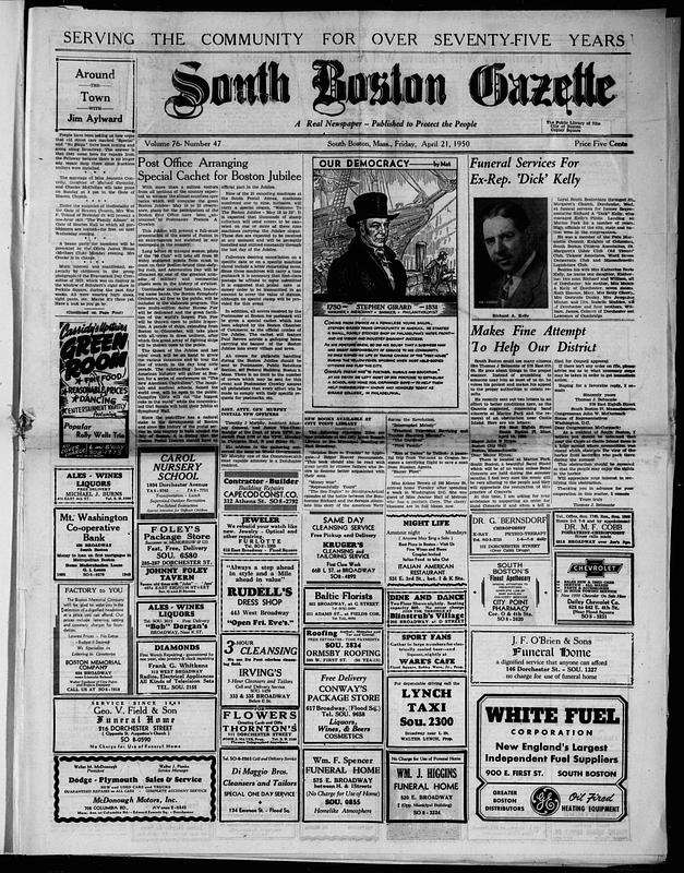 South Boston Gazette, April 21, 1950 - Digital Commonwealth