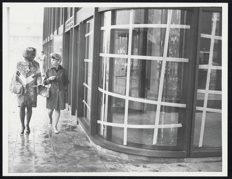 JFK Bldg windows taped - Digital Commonwealth