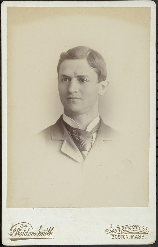 Boston Latin School 1891 Senior portrait, David Parsons Wilder ...
