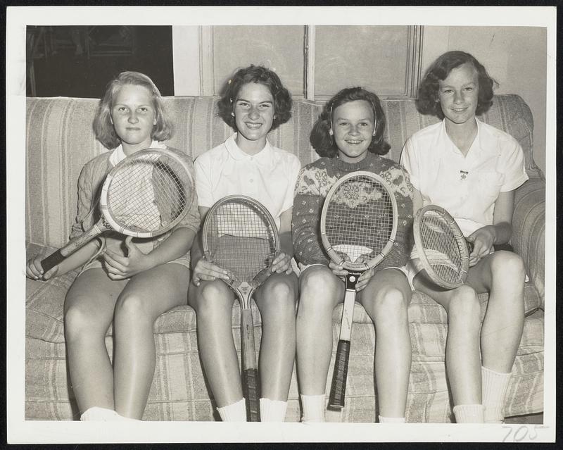 Two Sets of Tennis Sisters competing in the State Junior tournament at ...