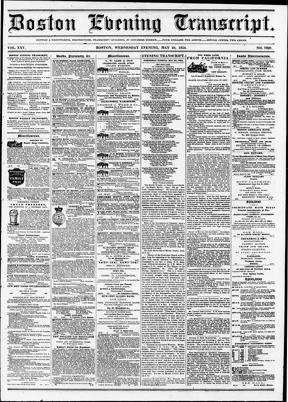 Boston Evening Transcript - Digital Commonwealth