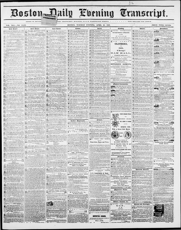 Boston Daily Evening Transcript - Digital Commonwealth
