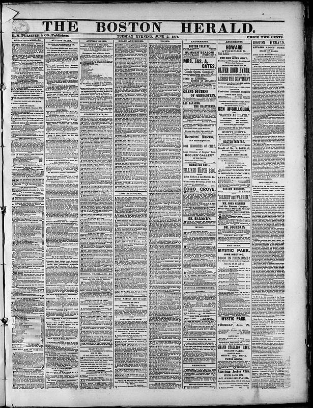 The Boston Herald. June 02, 1874 - Digital Commonwealth