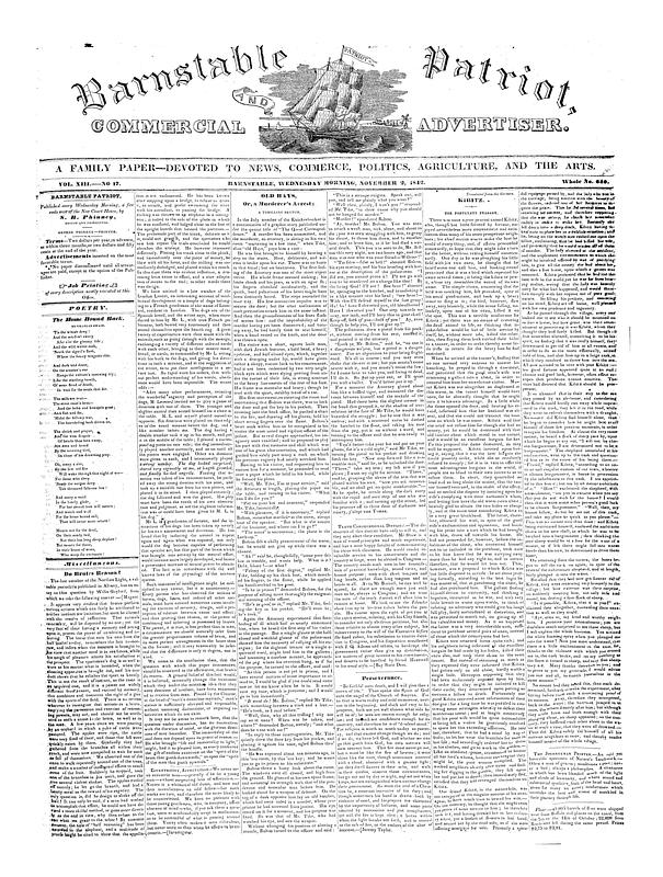 Barnstable Patriot, and Commercial Advertiser. November 02, 1842 ...